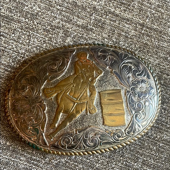 Accessories | Vintage Crumrine Western Belt Buckle With Horse Design ...